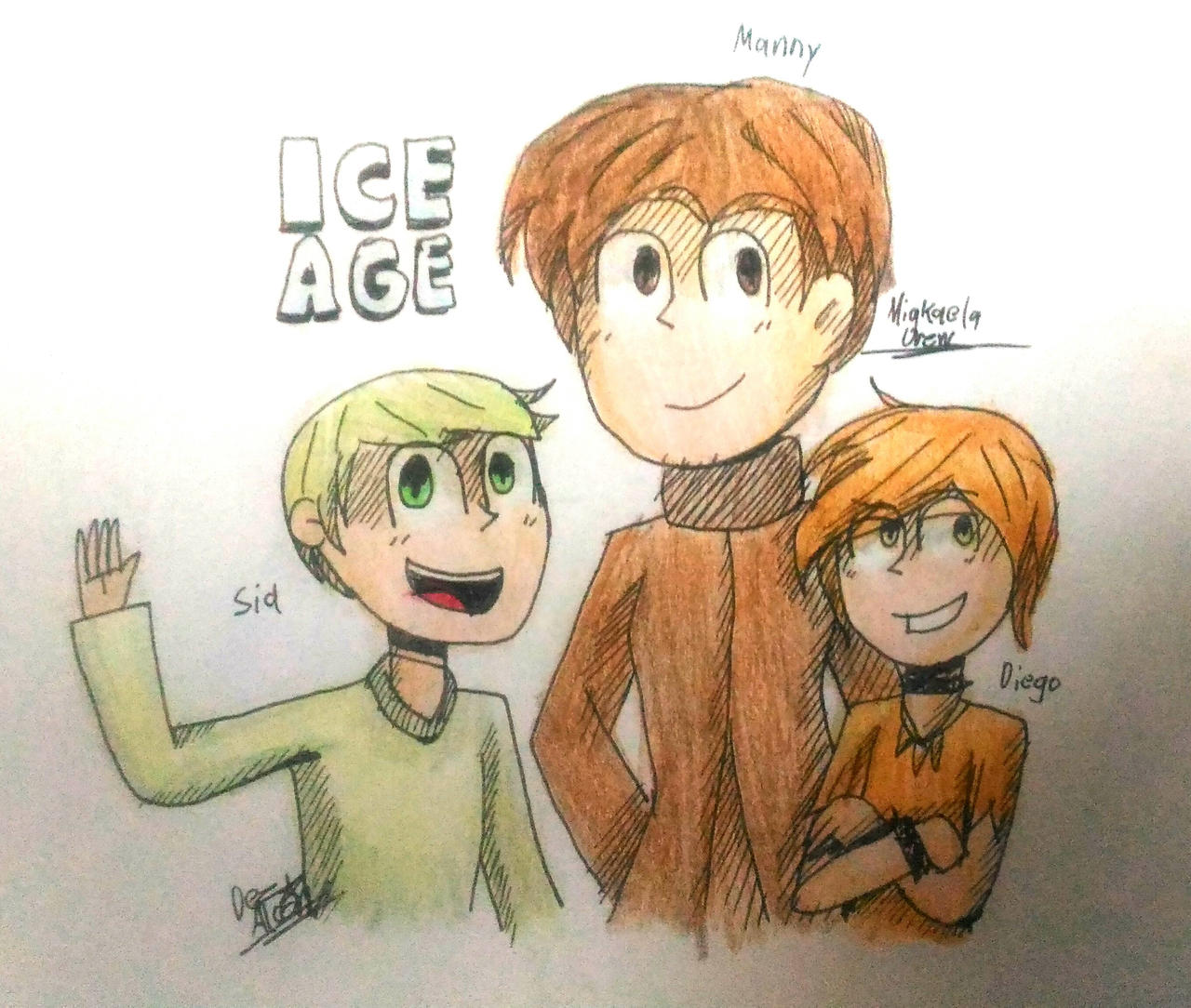Ice Age As Humans By Miqkaela08 On Deviantart