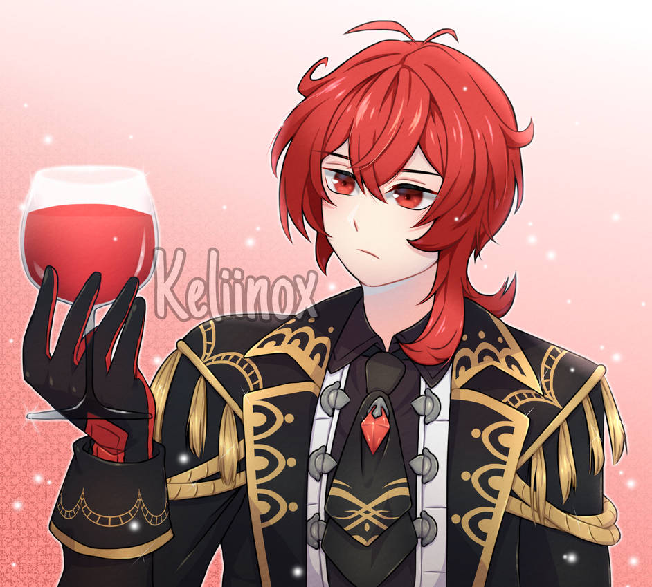 Diluc By Keliinoxart On Deviantart