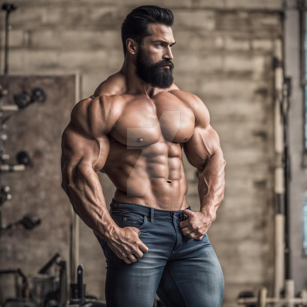 Androphile man, bodybuilder with black hair, beard by Inquisitor36 on ... Androphile man, bodybuilder with black hair, beard by Inquisitor36 on ...