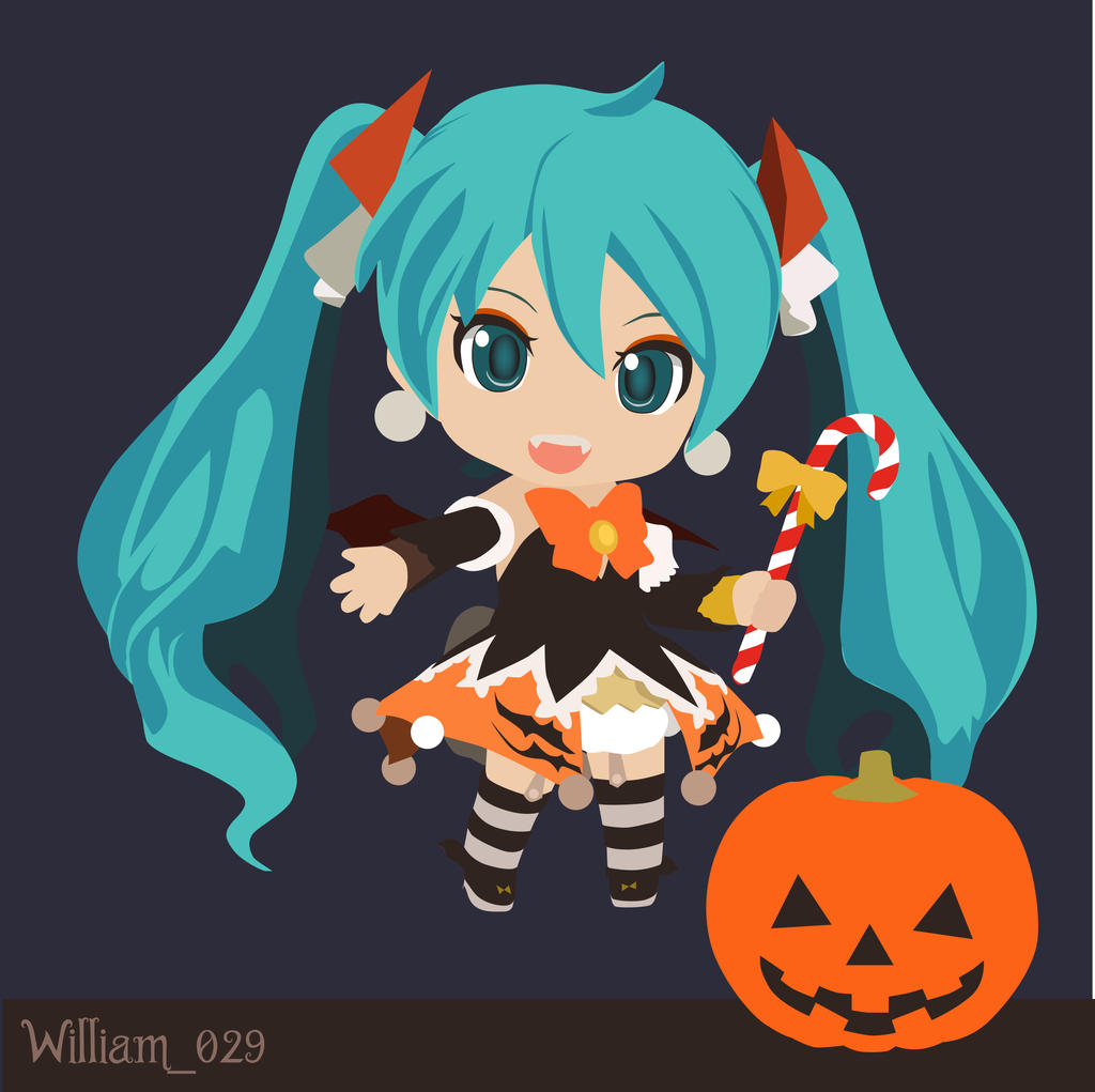 Hatsune Miku Halloween Version Vector By Gearsofwars99 On Deviantart