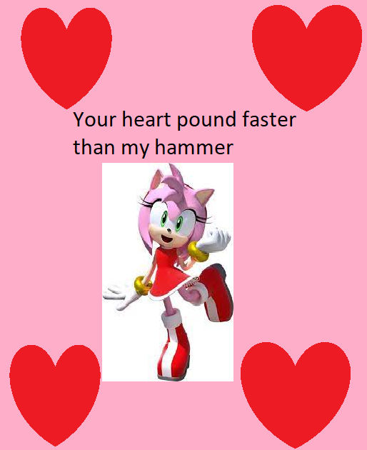 Amy Roses Valentine Card By Cozyglow Sweetie Tf On Deviantart