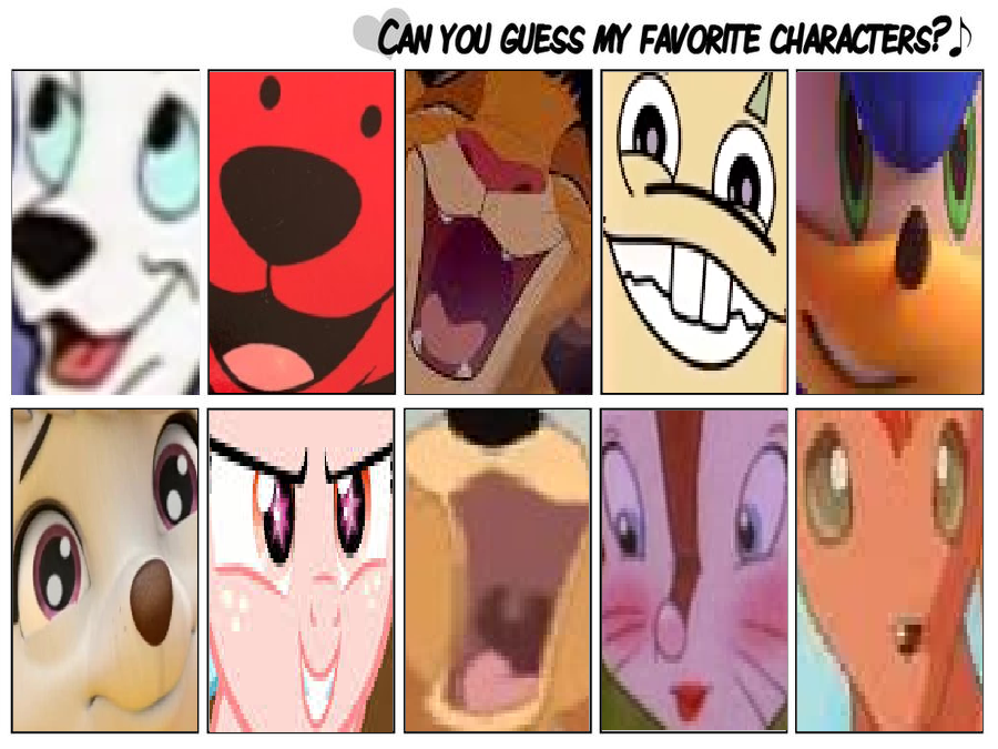 Can you guess my favorite character? by DaniellePuppyAllStar on DeviantArt Can you guess my favorite character? by DaniellePuppyAllStar on DeviantArt