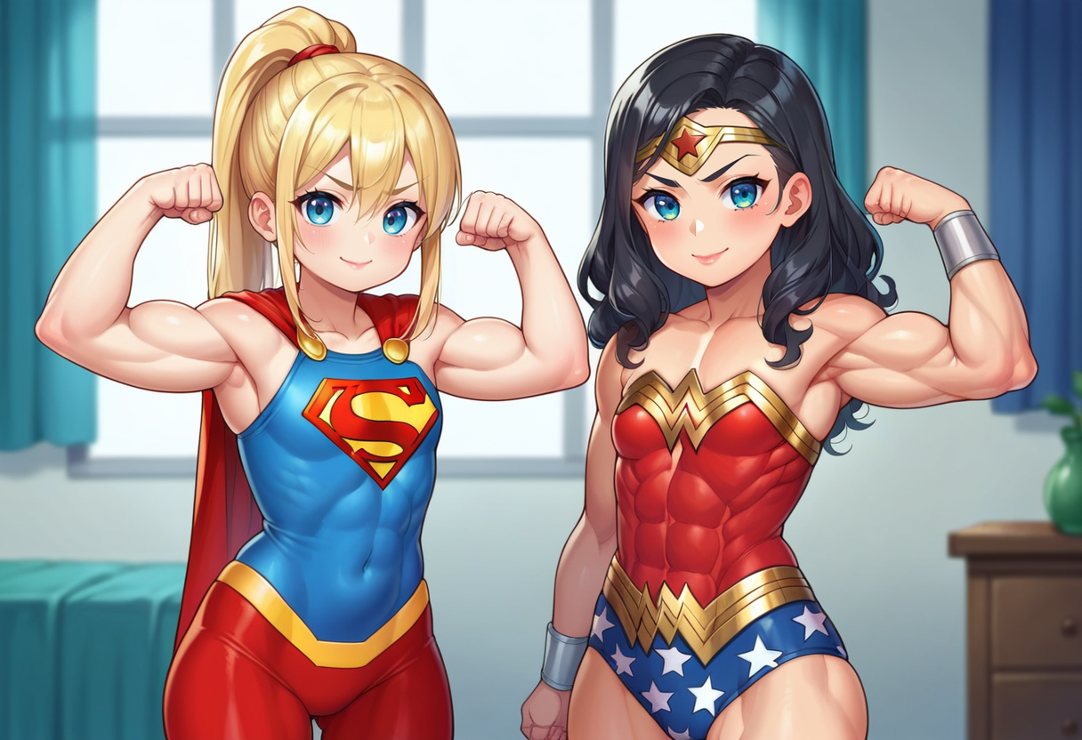 Ai Supergirl And Wonder Woman By Turamarth14 On Deviantart
