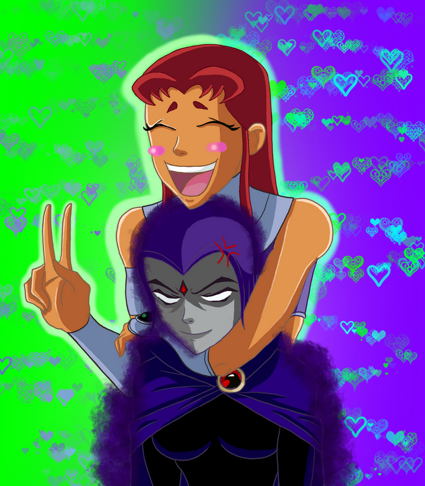 Starfire And Raven Alt By Komandrblackfire On Deviantart