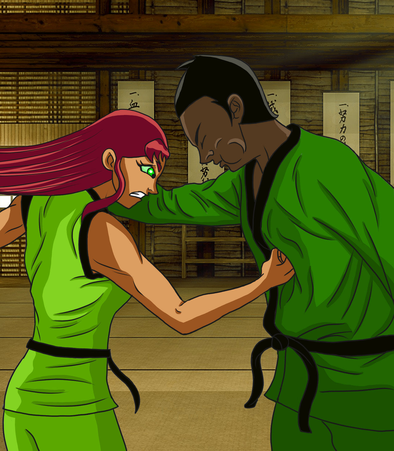 Starfire Vs Tristian 1 By Komandrblackfire On Deviantart