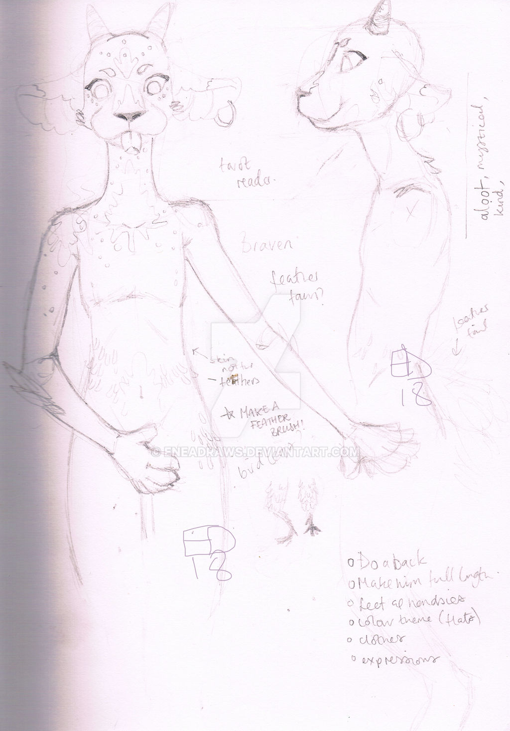 Wip Flower Faun Oc By Eneadraws On Deviantart