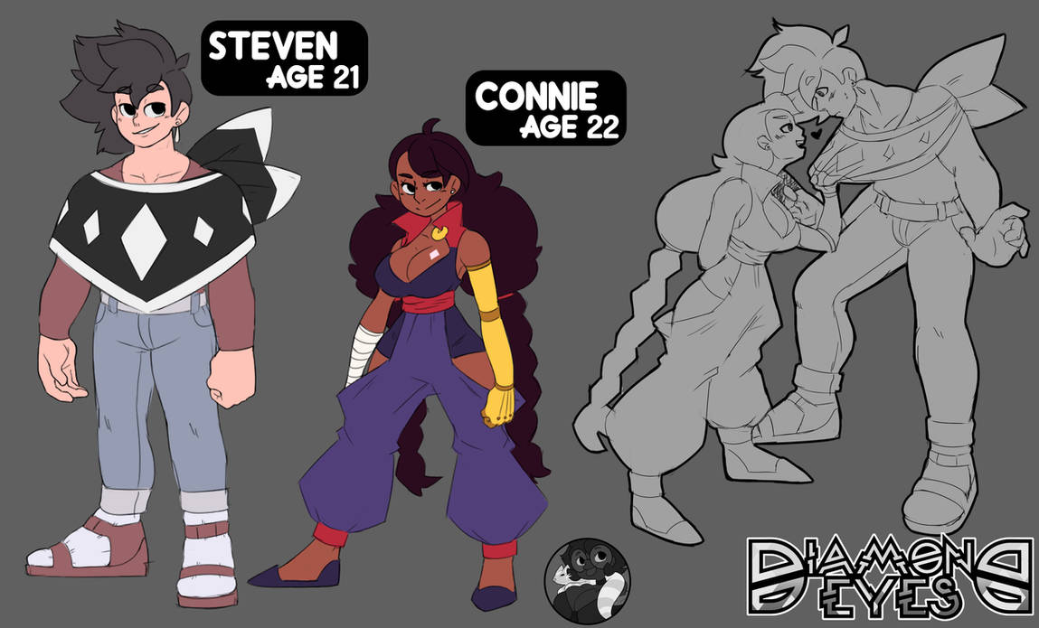 Steven And Connie Character Design By Layziidakkii On Deviantart