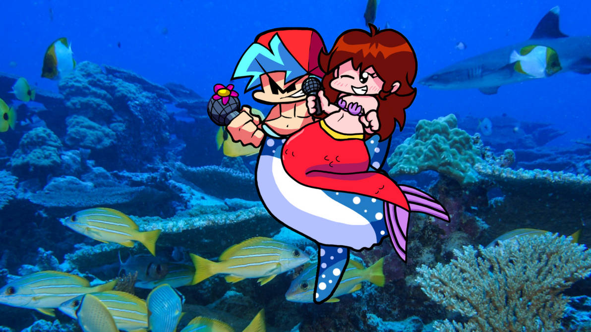 FNF Merman Bf x Mermaid Gf in Underwater by Sadcubexme on DeviantArt FNF Merman Bf x Mermaid Gf in Underwater by Sadcubexme on DeviantArt