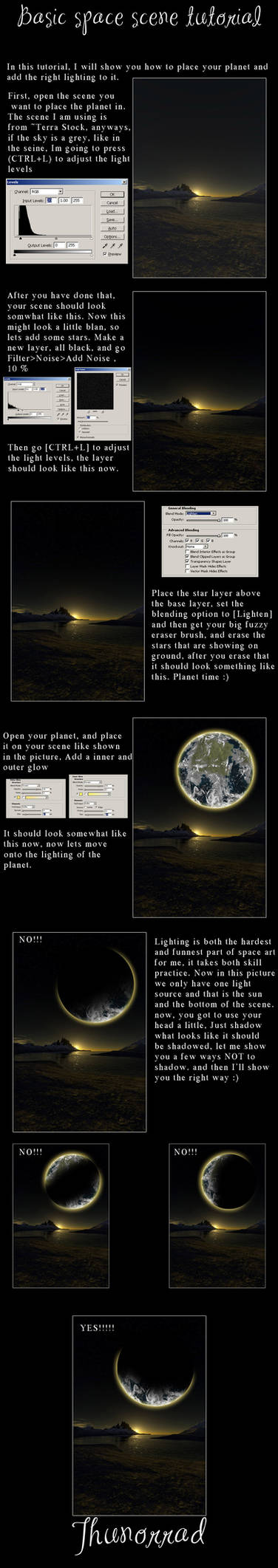 Basic Space scene tutorial by Thunorrad on DeviantArt