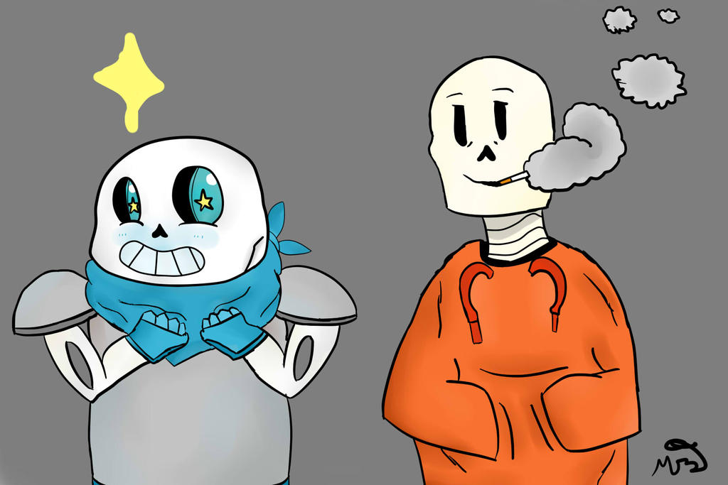 Underswap Sans X Papyrus By Matthewbooks On Deviantart