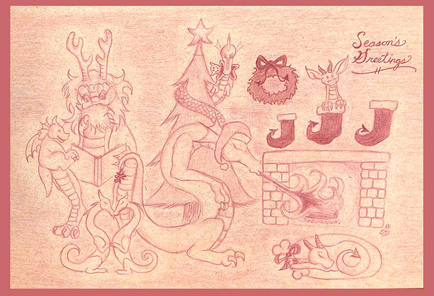 Christmas in a Dragon's Lair by BlueDingo on DeviantArt