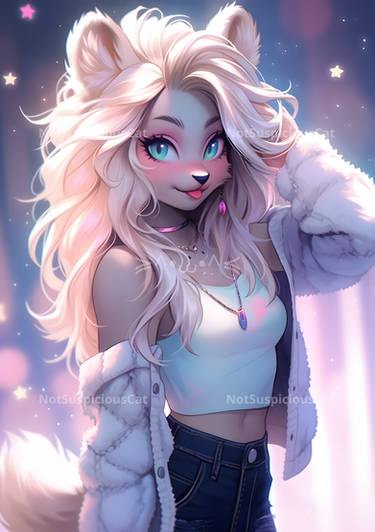 Chibi Furry Wolf Girl By Panyart On Deviantart