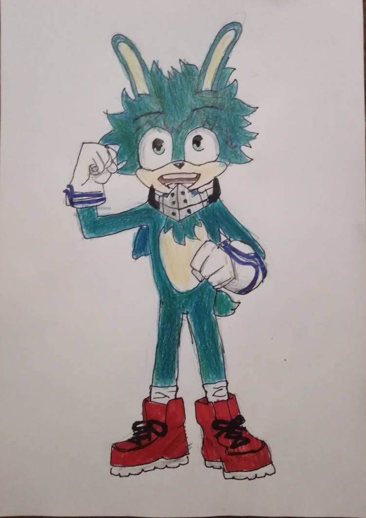 Mha X Sonic Deku The Bunny By Gioelecusin On Deviantart