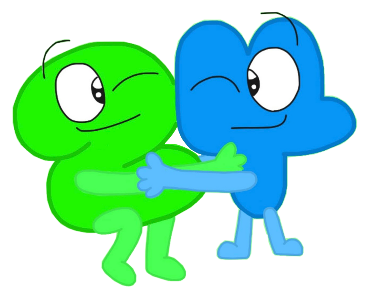 4 And 2 Hugging Bfdi Bfb By Tamaramichael On Deviantart