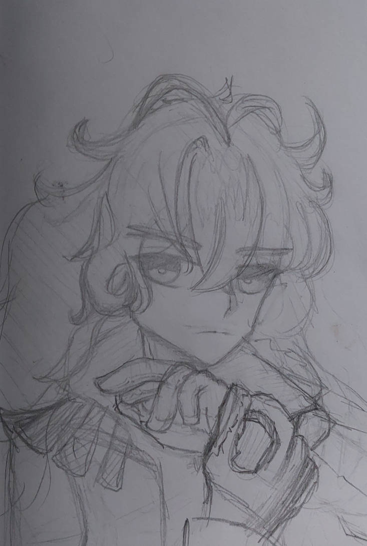 Diluc Sketch By Breezewhisperoc On Deviantart