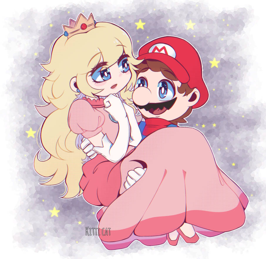 Mario X Peach By Vanyloveart On Deviantart