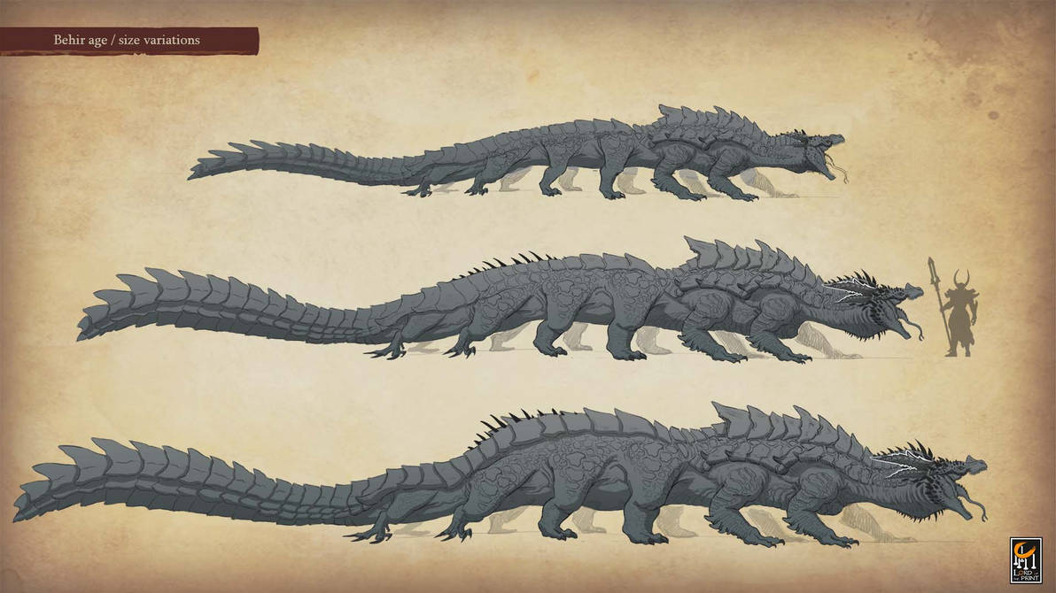 Dnd Behir Redesign Age Size Variations By Leonleclerc On Deviantart
