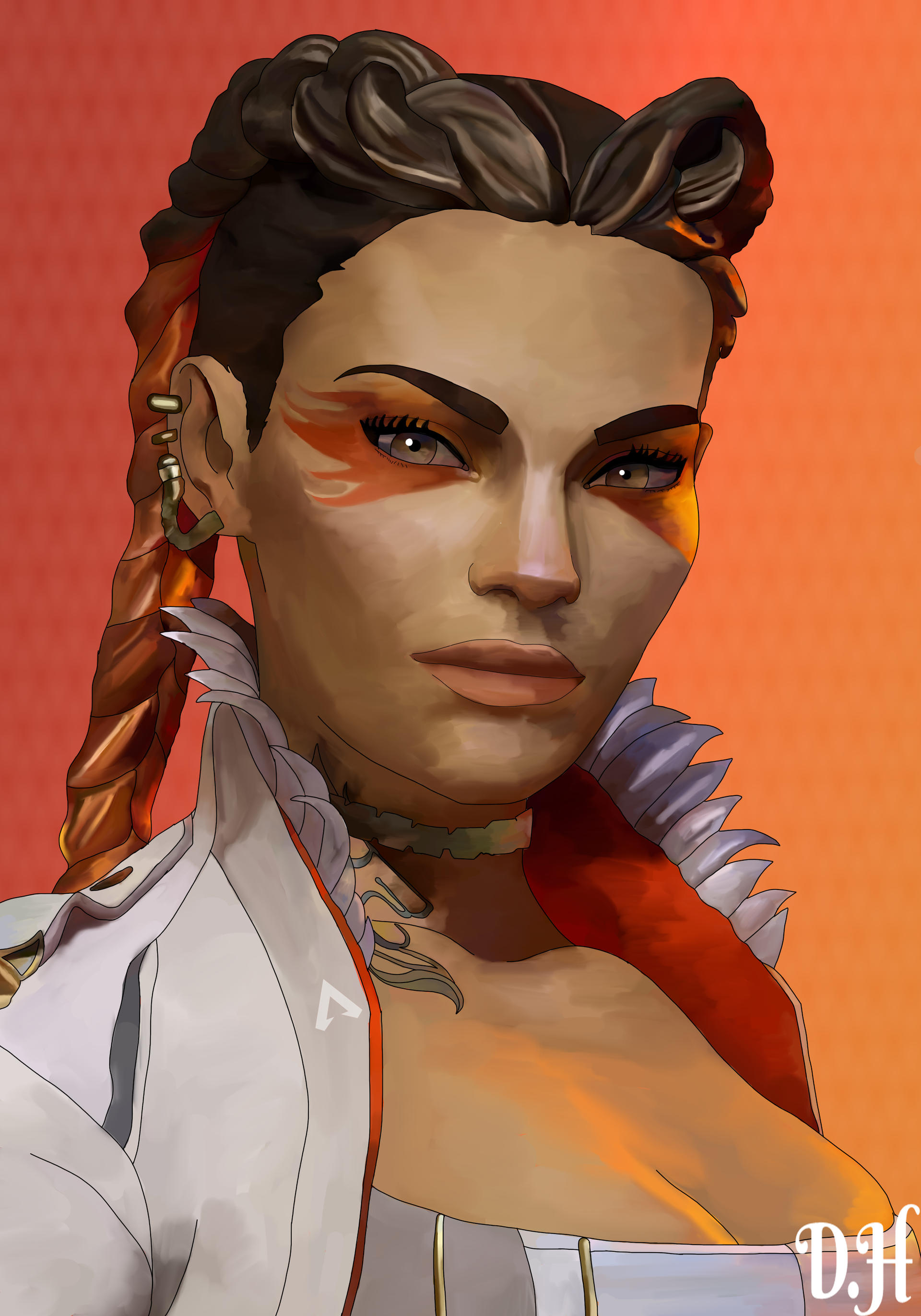 Apex Legend Loba Portrait By Dhartanddesing On Deviantart