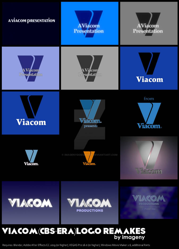 Viacom Cbs Era Logo Remake Package By Imagenydoeszeart On Deviantart