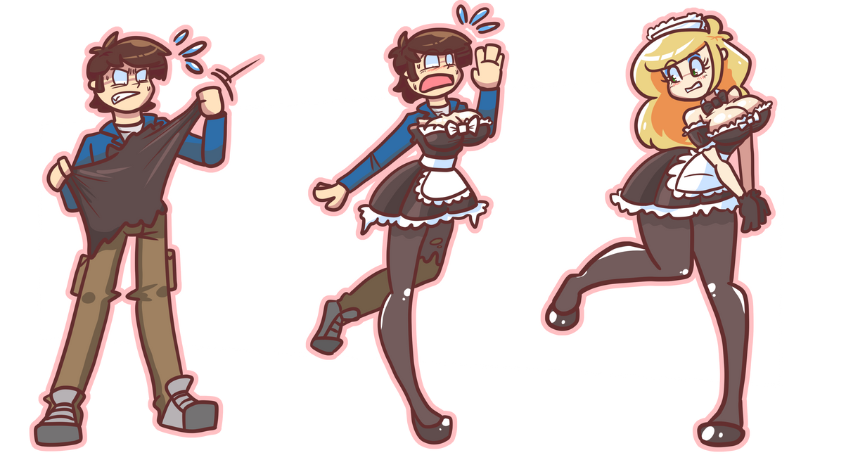Com Grey Tights Maid By Tranzmuteproductions On Deviantart