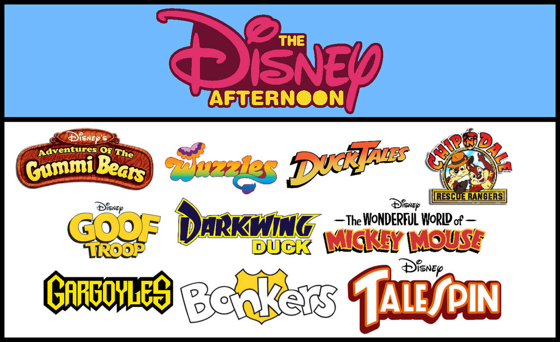 The Disney Afternoon Revival Lineup By Abfan21 On Deviantart