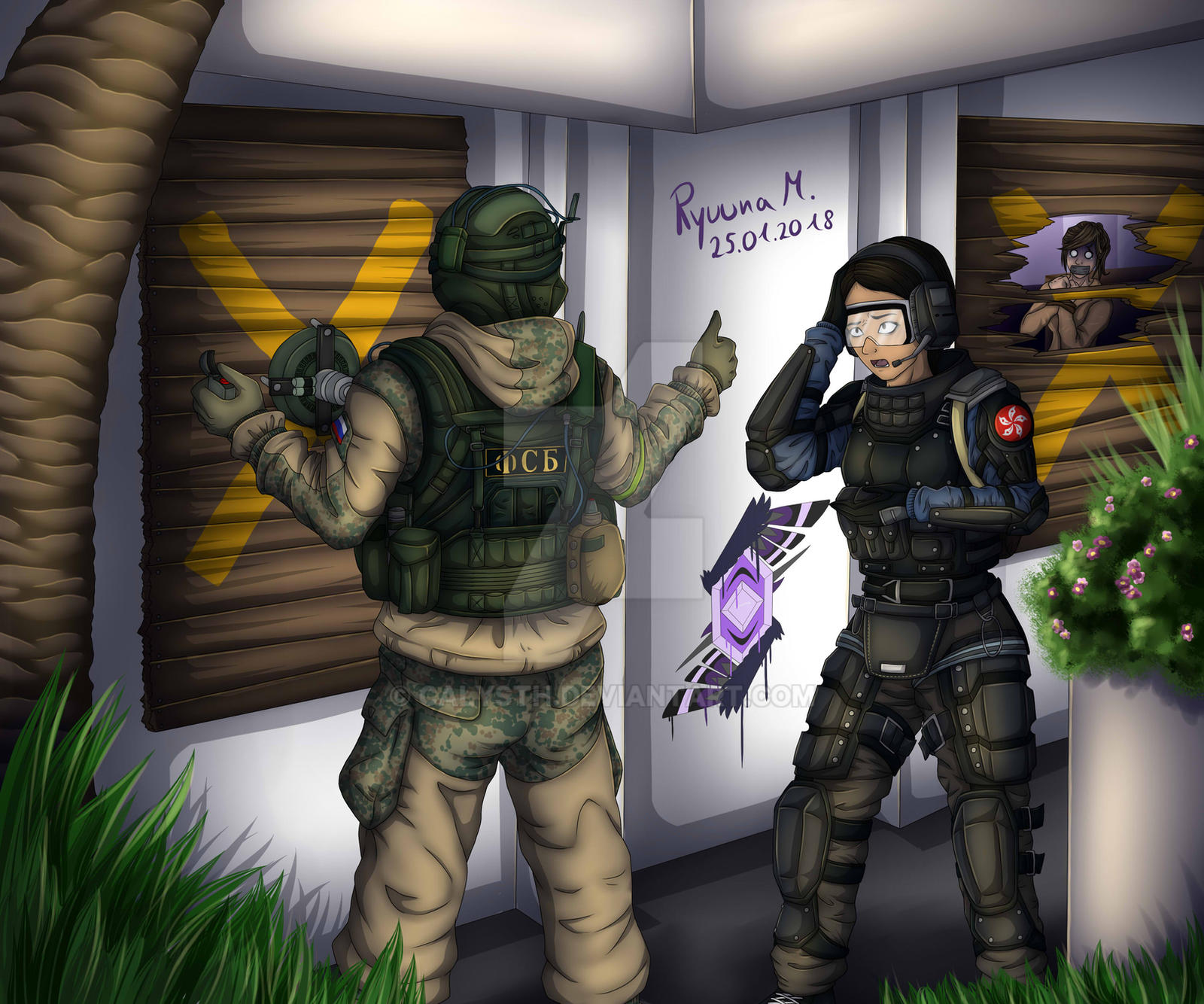 Rainbow Six Siege Fuze And Ying ~fanart By Calysth On Deviantart