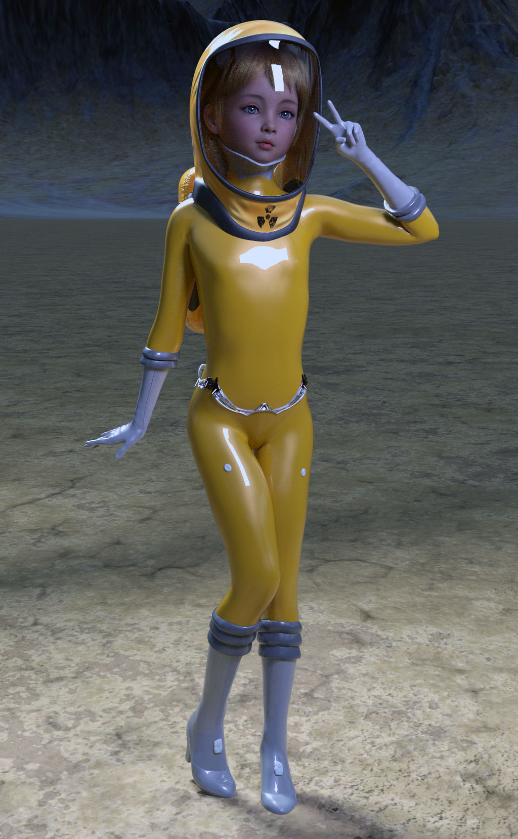 Daisy Hazmat Suit Girl By Encoti On Deviantart