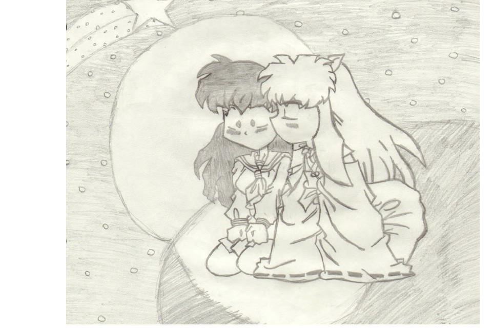 Inuyasha Kissing Kagome By Alexp20 On Deviantart