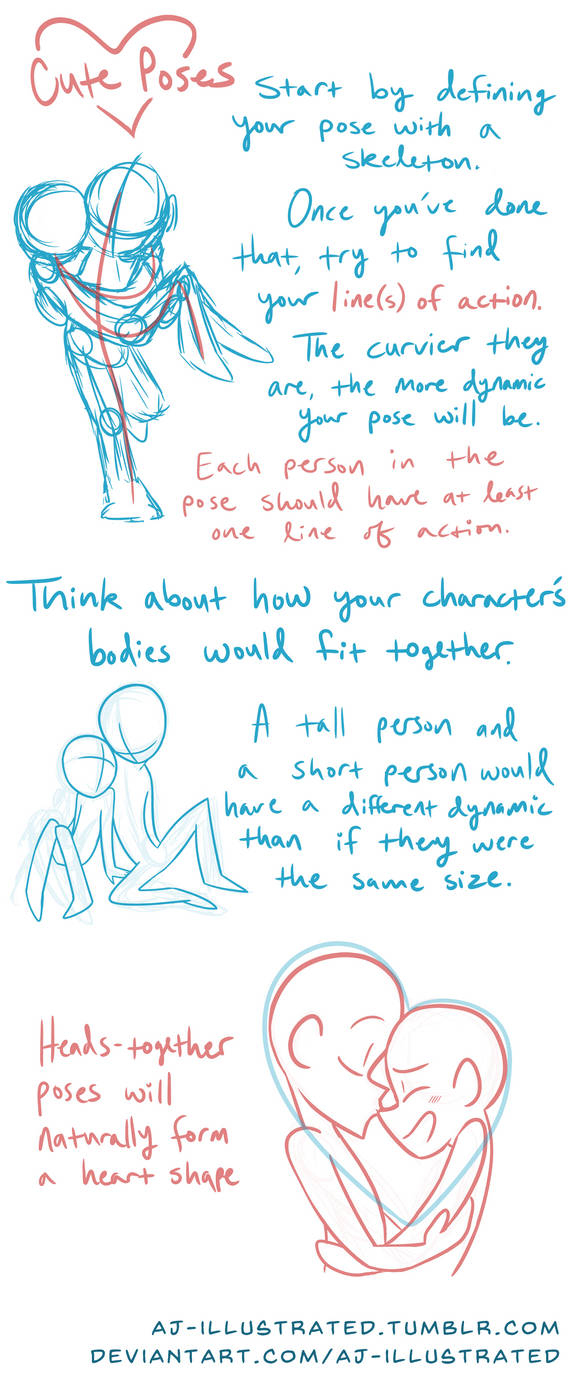 Tutorial Cute Poses By Aj Illustrated On Deviantart