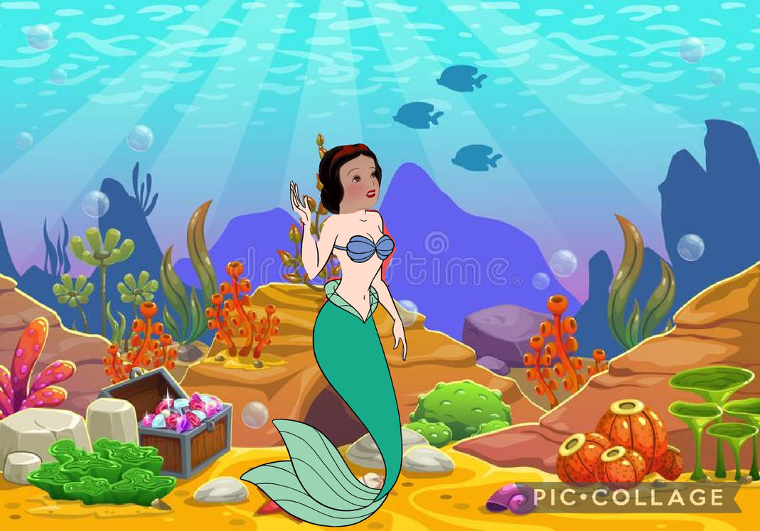 Snow White As A Mermaid By Christhemerfolkguy On Deviantart