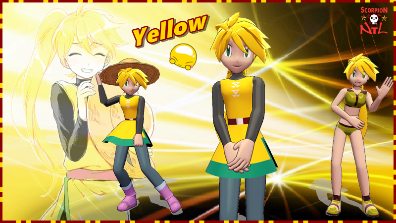 Yellow Ver 1 0 Mmd Anime Pokemon Girl By Scorpionntl On Deviantart