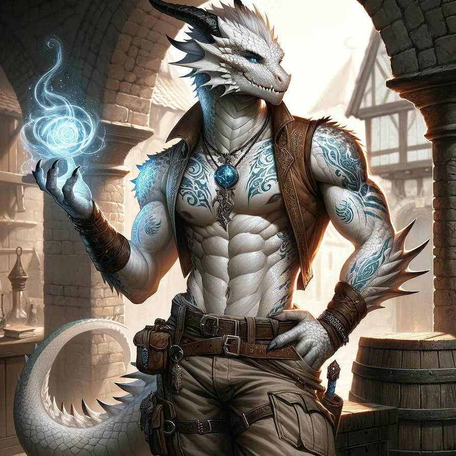 White Dragonborn Sorcerer by mrxcharles on DeviantArt White Dragonborn Sorcerer by mrxcharles on DeviantArt