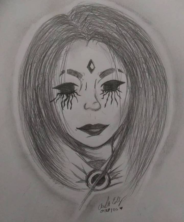 Raven Dc Sketch By Rocketblast98 On Deviantart