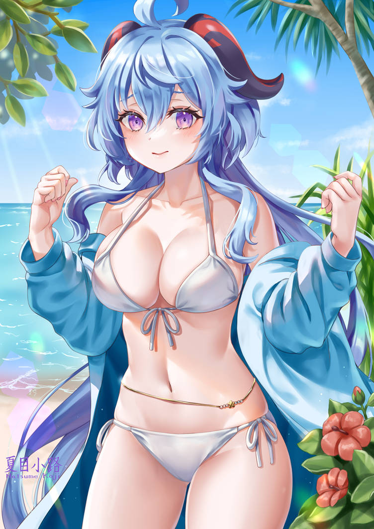 Ganyu In Swimsuit Genshinimpact By Natsume Koji On Deviantart