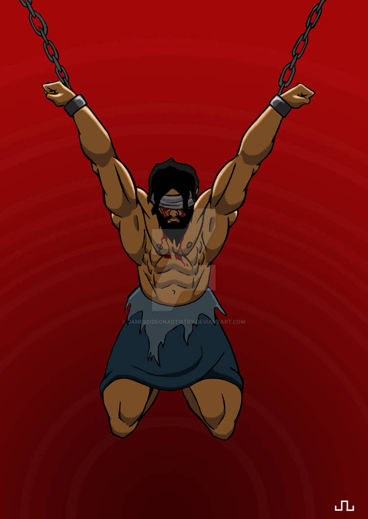 Biblical Visions - Samson In Chains by jamesgideonartistry on DeviantArt Biblical Visions - Samson In Chains by jamesgideonartistry on DeviantArt