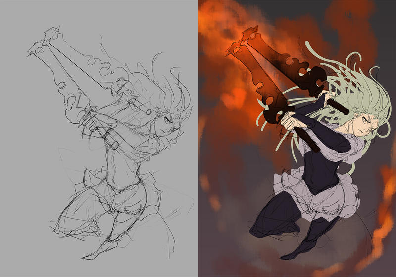 Jin Shikai Wip By Artoflariz On Deviantart