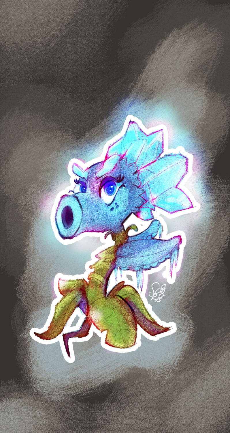 Ice Peashooter By Sparkyshinx1 On Deviantart
