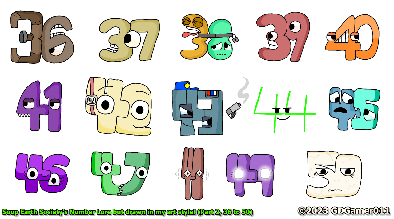 Soup's Number Lore in my Art Style! (Part 2) by GDGamer011 on DeviantArt Soup's Number Lore in my Art Style! (Part 2) by GDGamer011 on DeviantArt