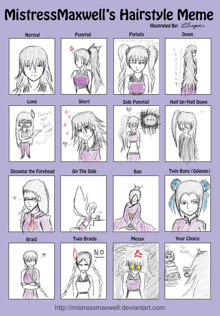 Hairstyle Meme Feat Kimber By Lilreeper On Deviantart
