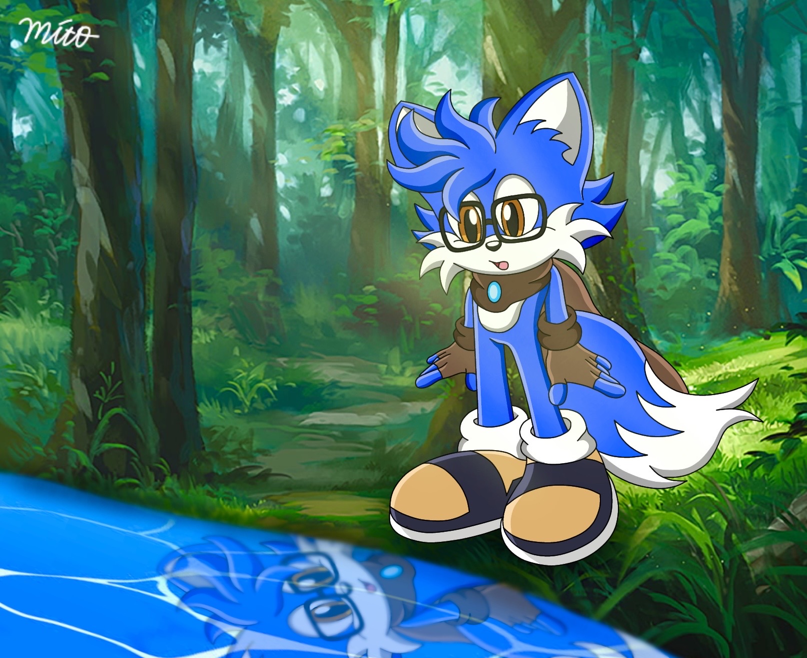 Ryoshi Looking Into The Water By Hunterthewolftf On Deviantart