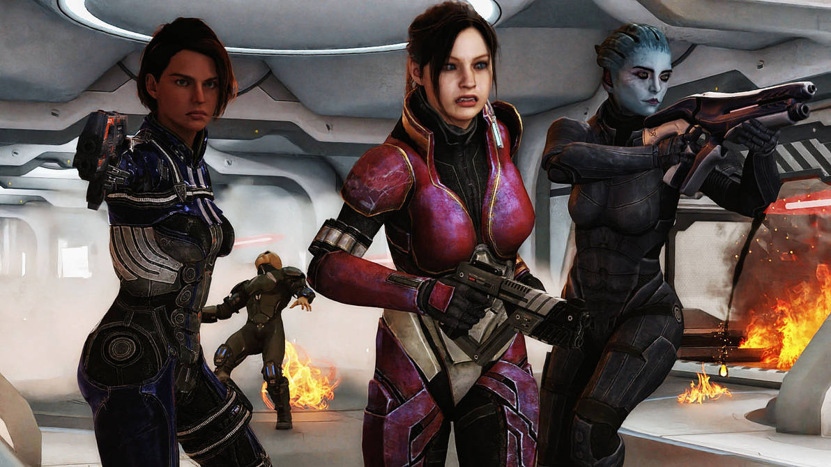 Mass Effect Battle By Arzhmael On Deviantart
