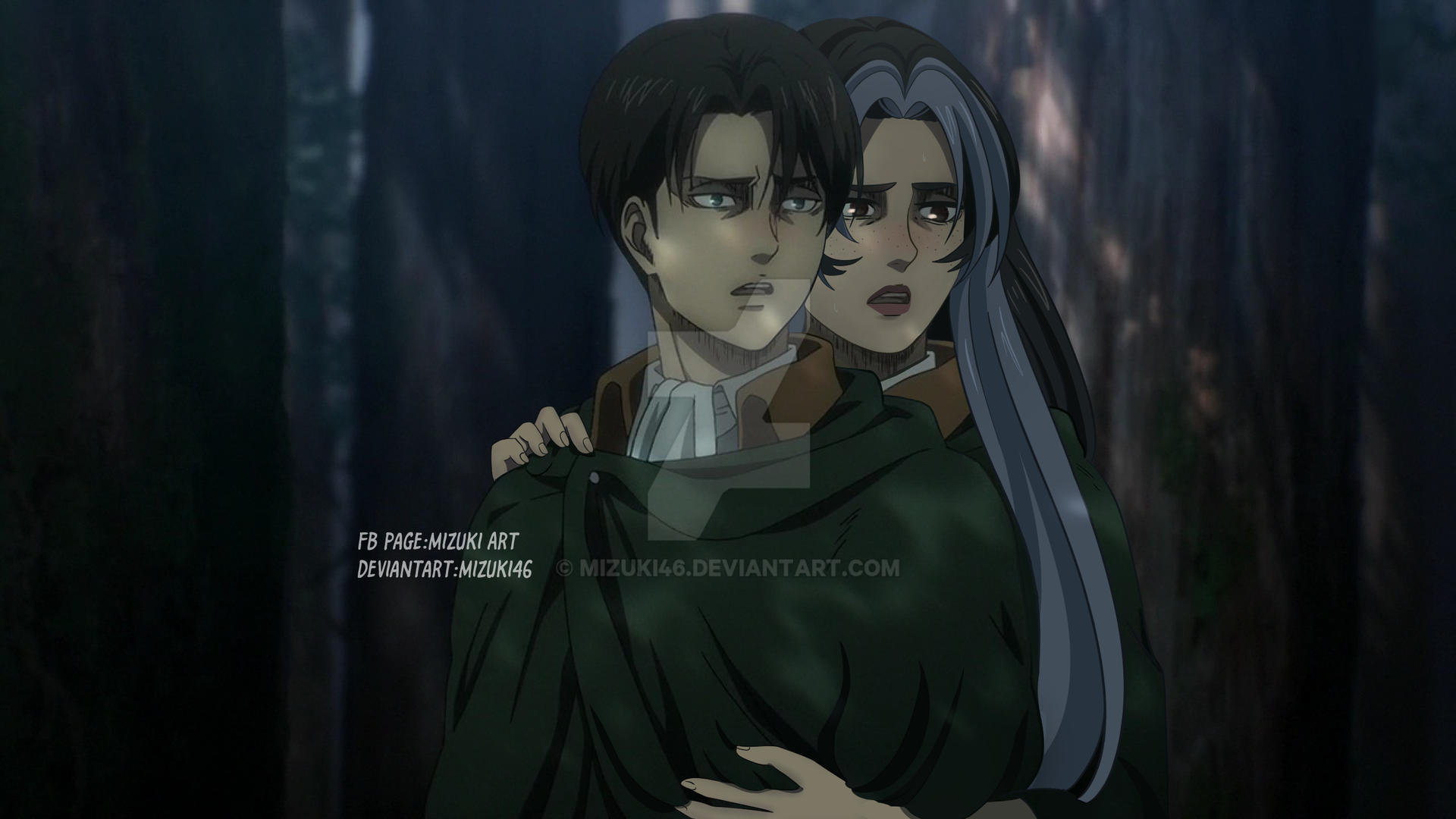 Snk Aot Maria Ackerman And Levi Ackerman By Mizuki46 On Deviantart