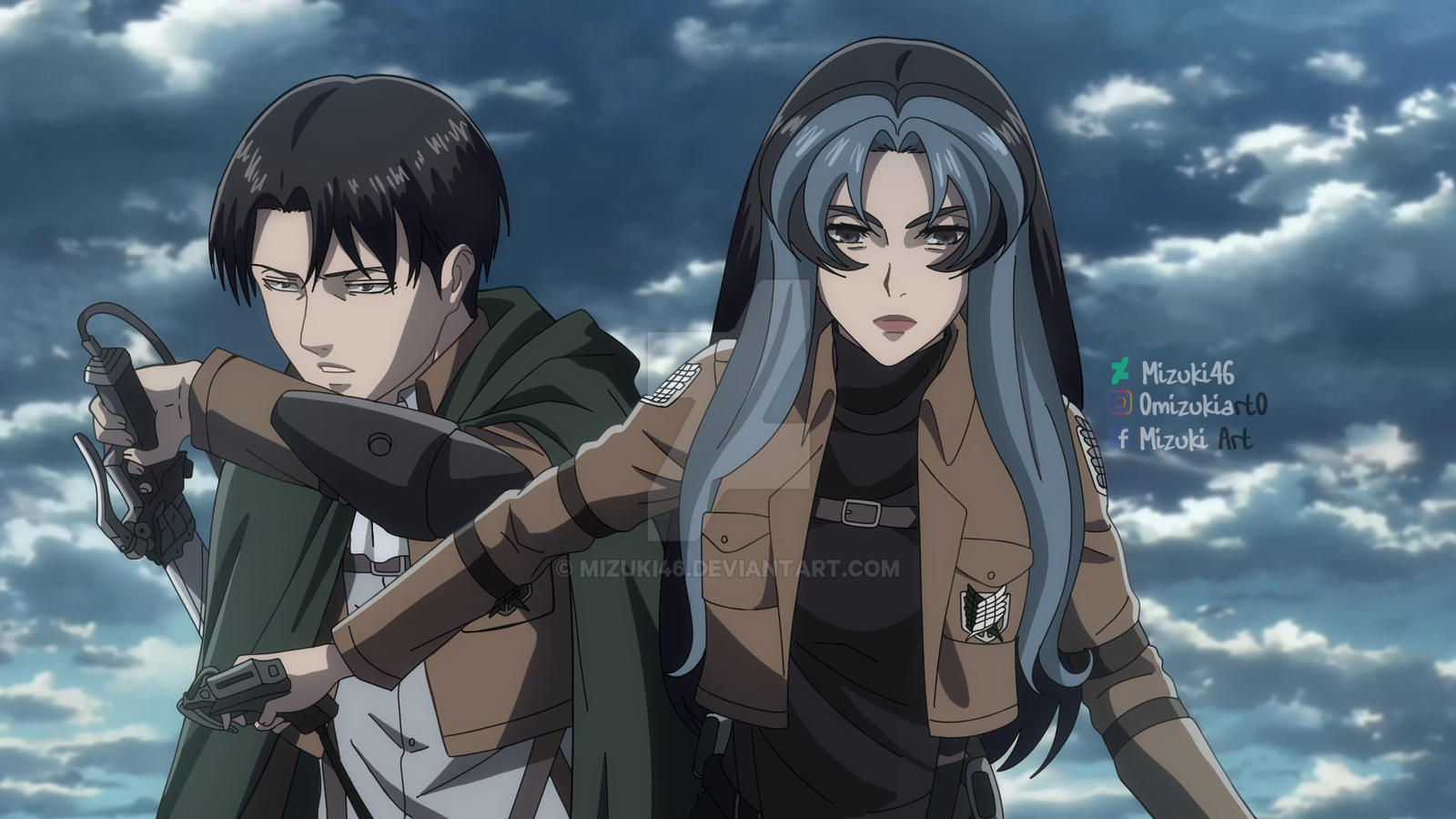 Attack On Titan Levi Ackerman And Maria Ackerman By Mizuki46 On Deviantart