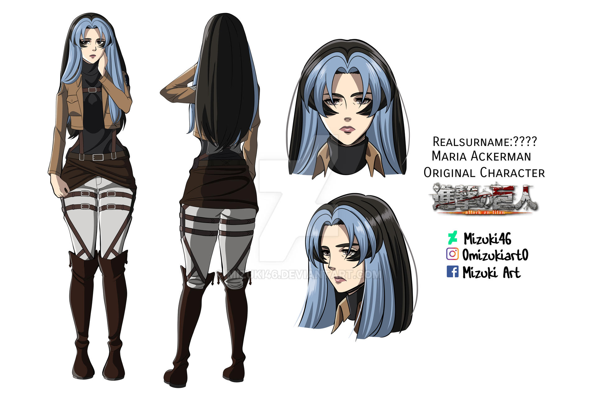 Aot Snk Maria Ackerman Original Character Fulbody By Mizuki46 On Deviantart