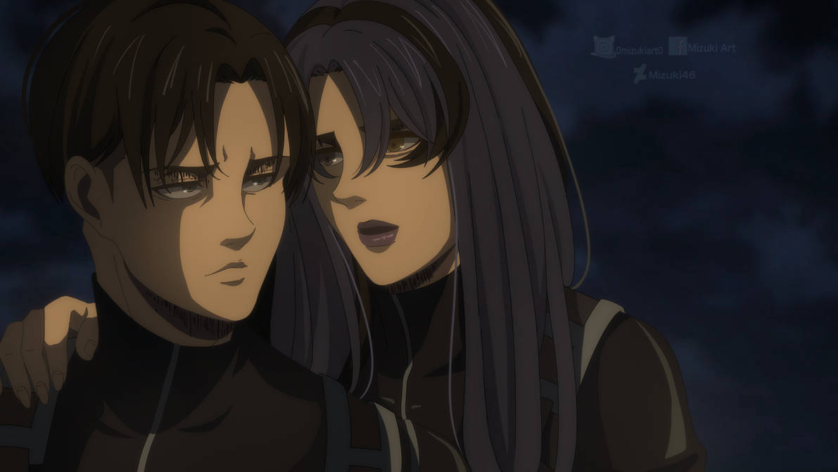 Snk Aot Levi Ackerman And Maria Ackerman Insert Oc By Mizuki46 On