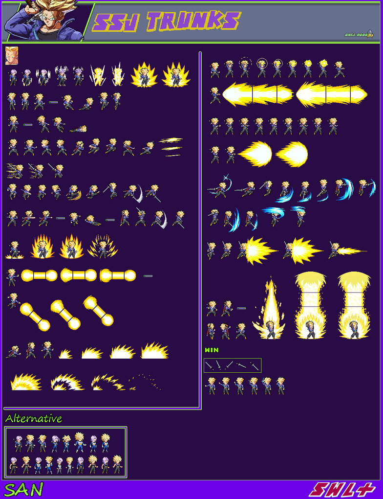 Ssj Trunks Basic Sheet Swlplus By Blacksanyt On Deviantart