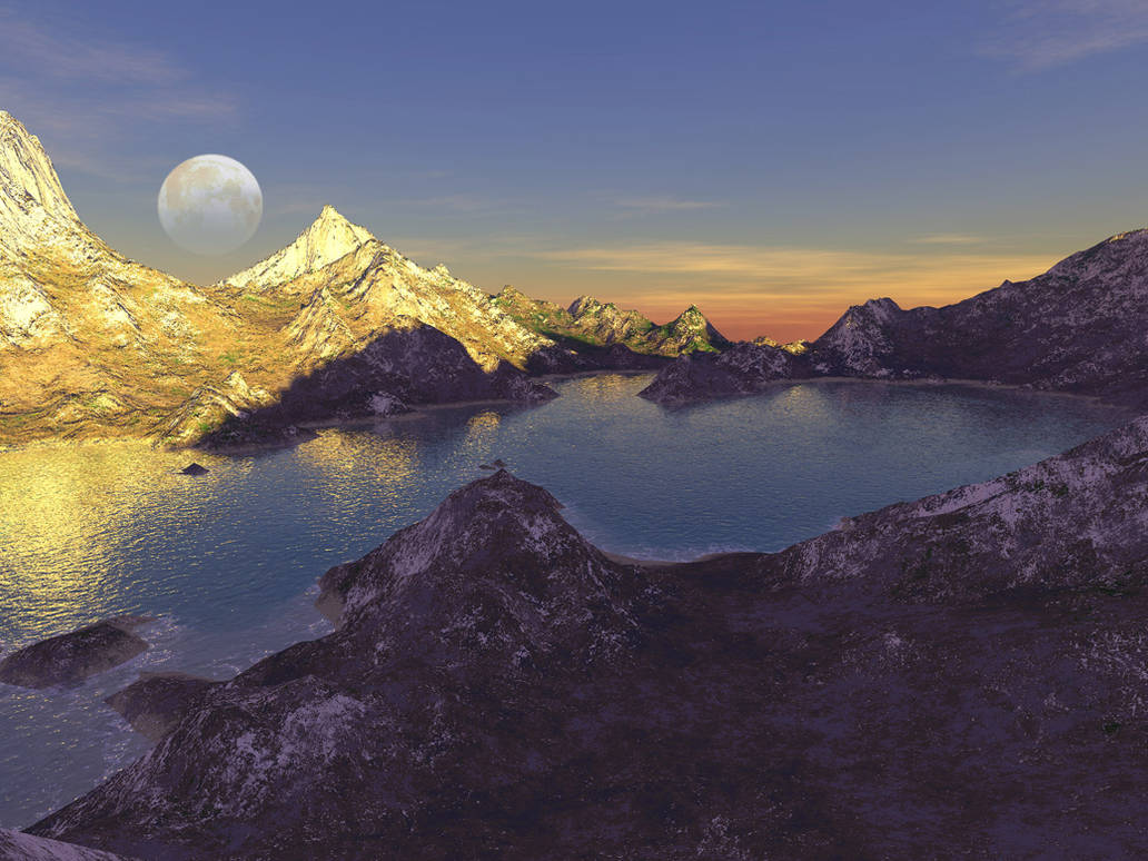 Old Lake in March by oculus-mundi on DeviantArt