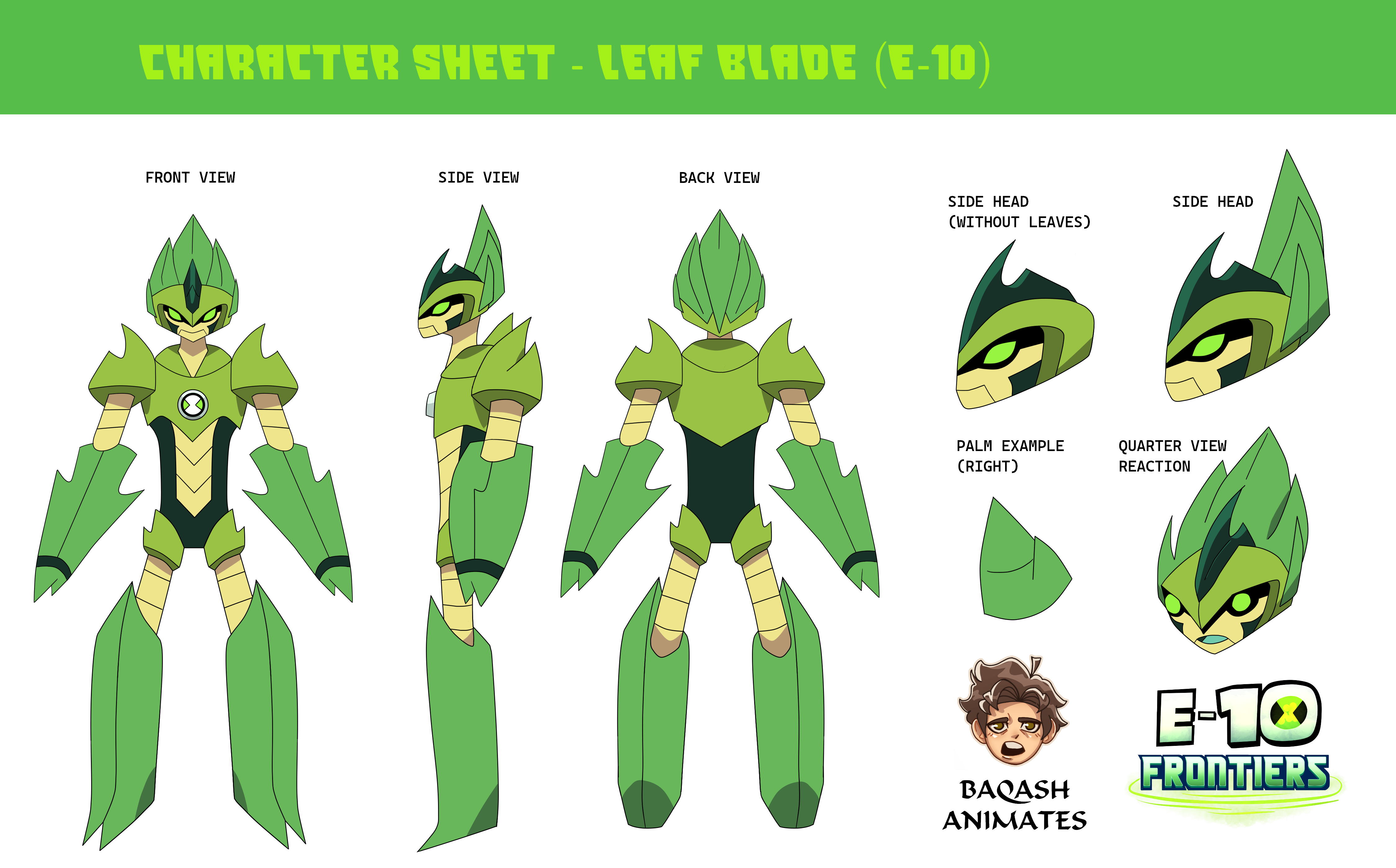 E-10 Frontiers, Leaf Blade (Character Sheet) by Ebomnitrix on DeviantArt E-10 Frontiers, Leaf Blade (Character Sheet) by Ebomnitrix on DeviantArt