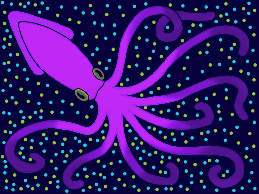 Glowing squid by BewareTheKiller on DeviantArt Glowing squid by BewareTheKiller on DeviantArt