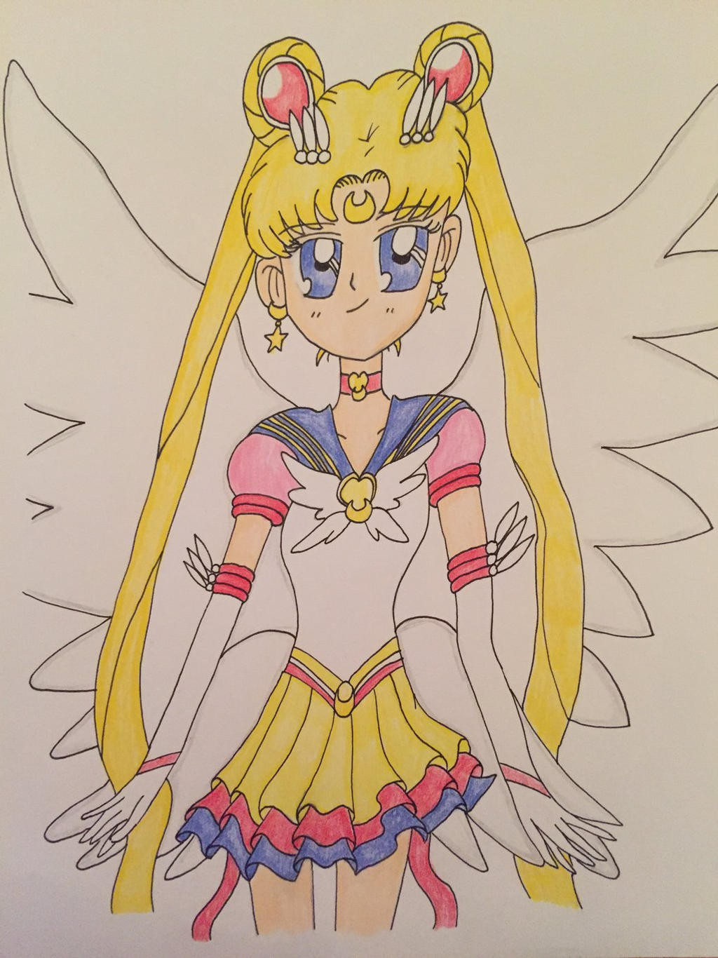 Eternal Sailor Moon Drawing By Infernapelover On Deviantart